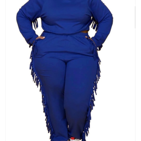 Pants & Jumpsuits | Blue Track Suit | Poshmark
